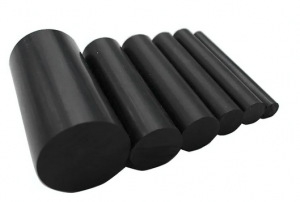 Acetal ("Delrin") round rod - Black - MiniMetalMart